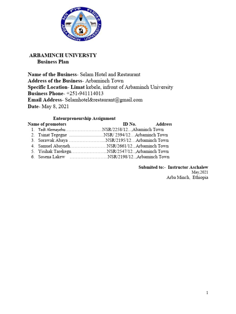 Business Plan | PDF | Economies