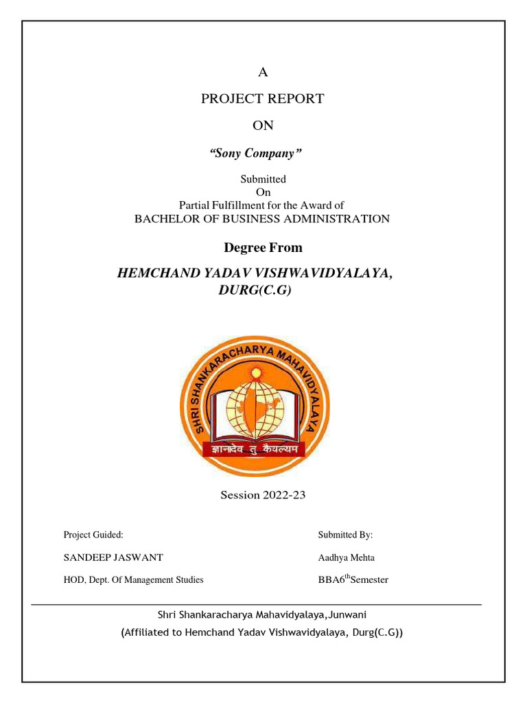 Aadhya Mehta Project | PDF | Sales | Marketing