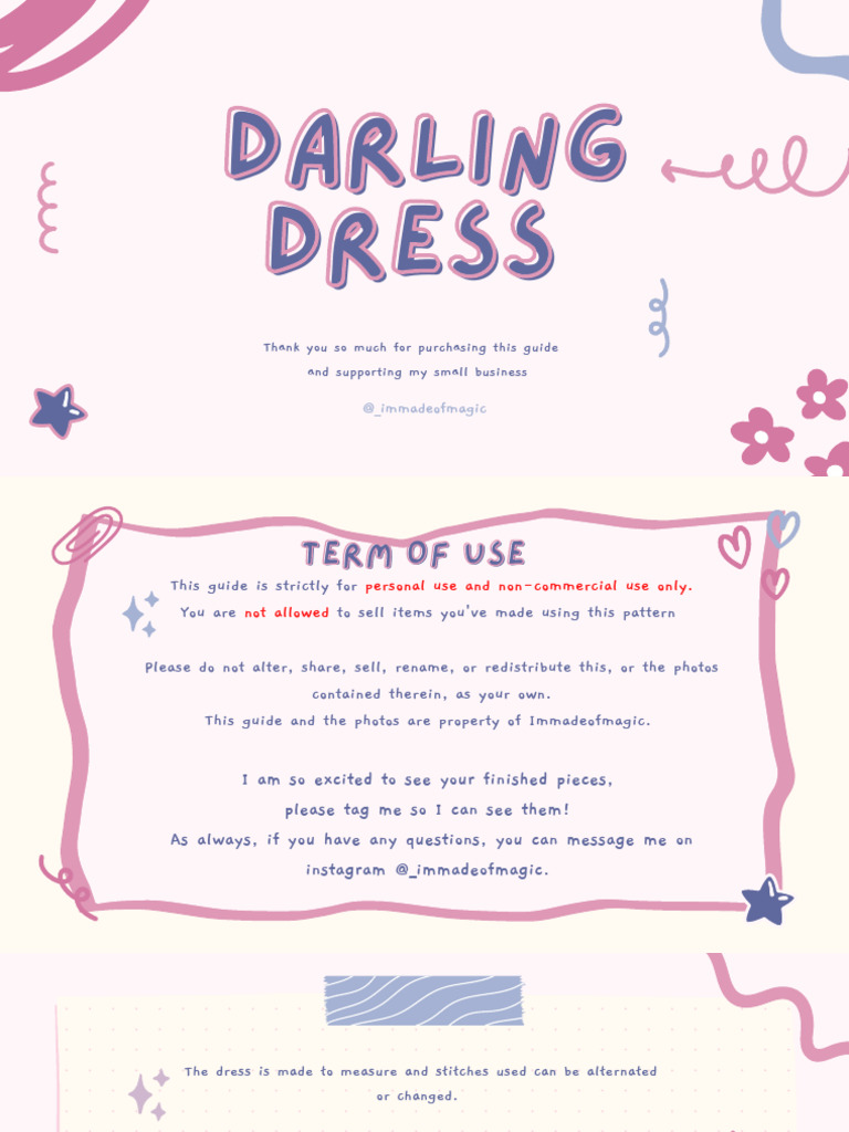 Darling Dress by Immadeofmagic | PDF | Crochet | Textiles