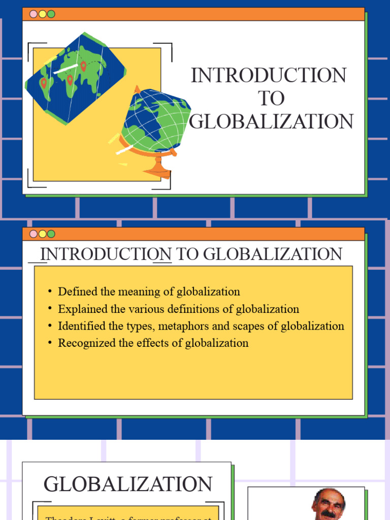 Defining Globalization Lesson 1 | PDF | Globalization | Economies