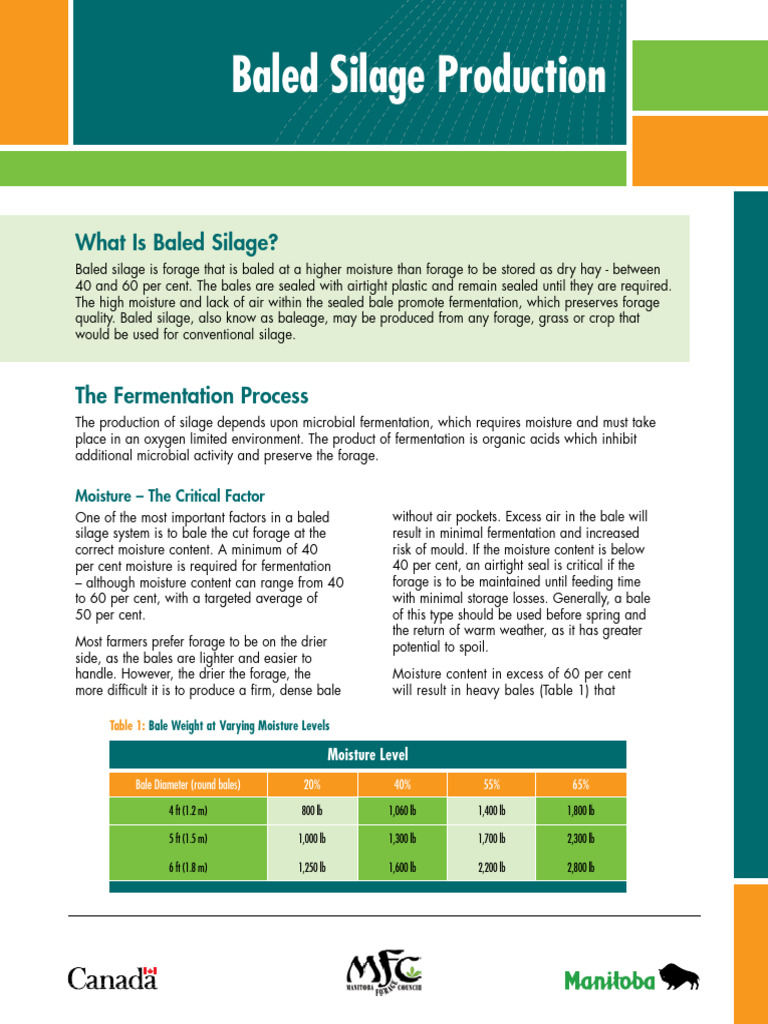 baled_silage_production | PDF | Hay | Alfalfa