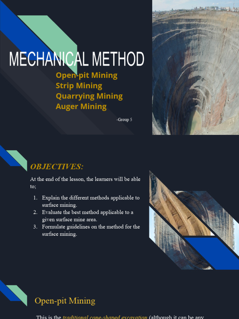 Mechanical Method g5 Pinaka Paynal | Download Free PDF | Surface Mining | Mining