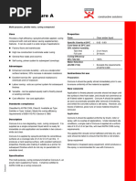 Fosroc Concure WB - TDS | PDF | Concrete | Materials
