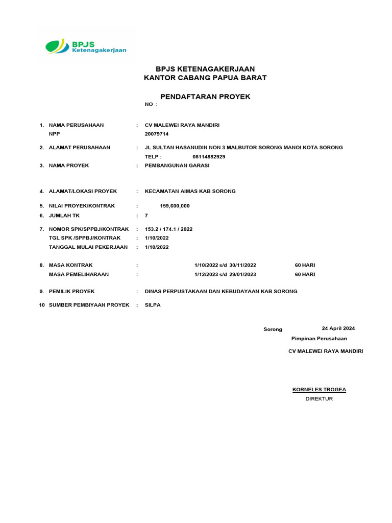 Form Jakon 2022 | PDF