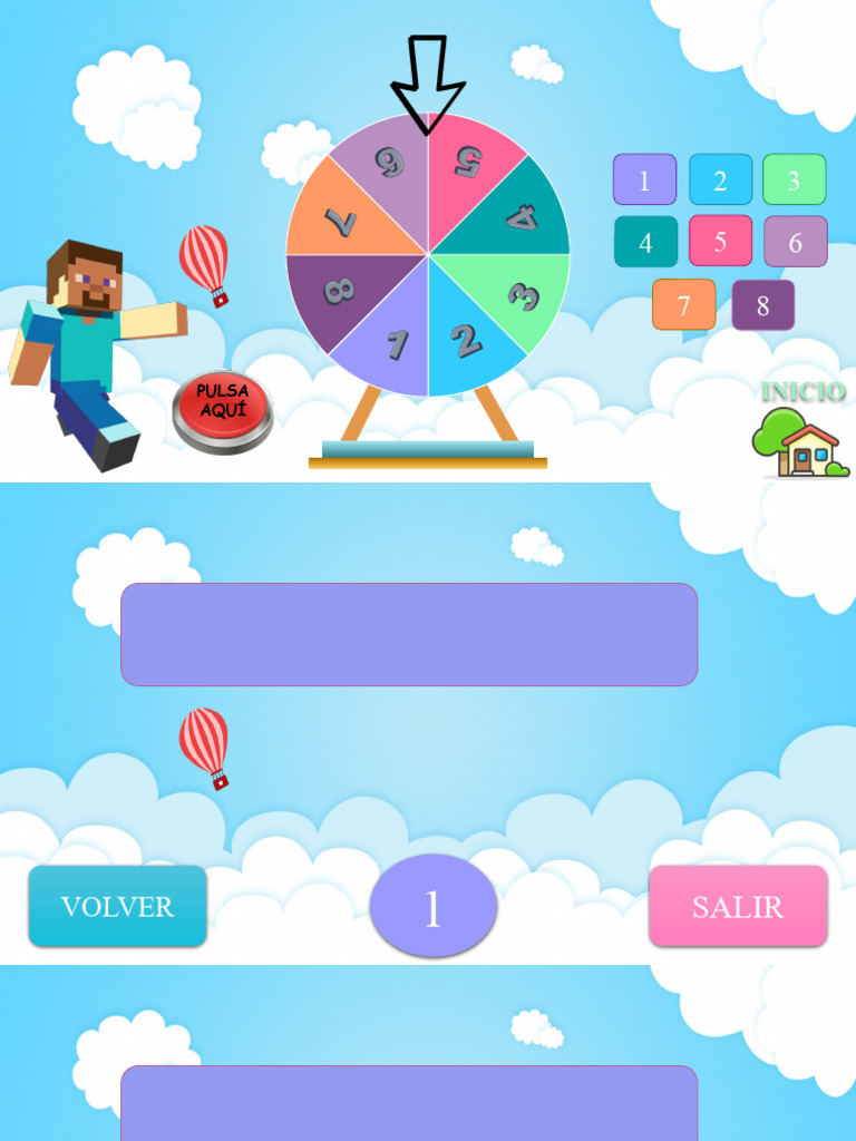 Ruleta con 8 preguntas editables | PDF