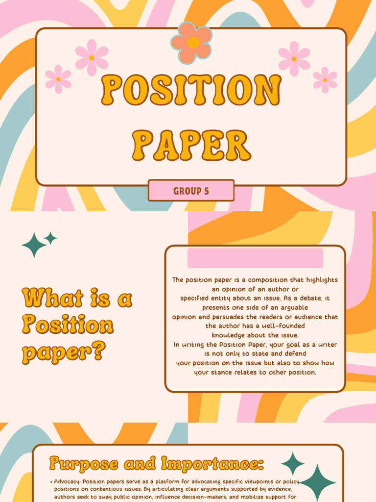 Position Paper Report | PDF | Policy | Argument