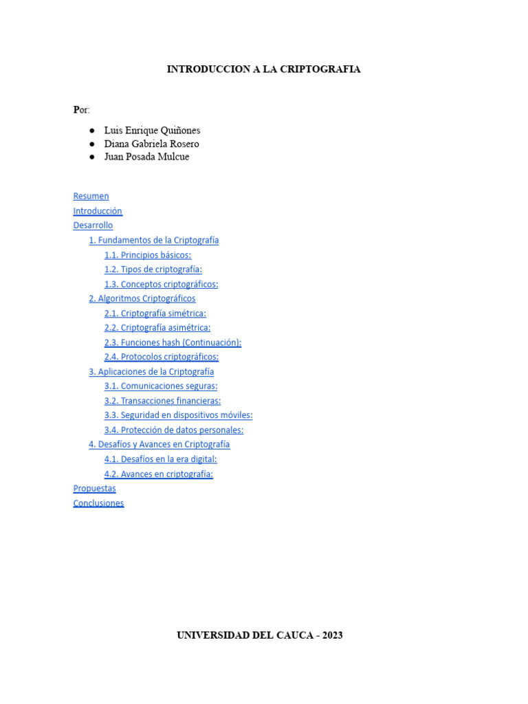 Introduccion A La Criptografia | Descargar gratis PDF | Criptografía | Clave (criptografía)