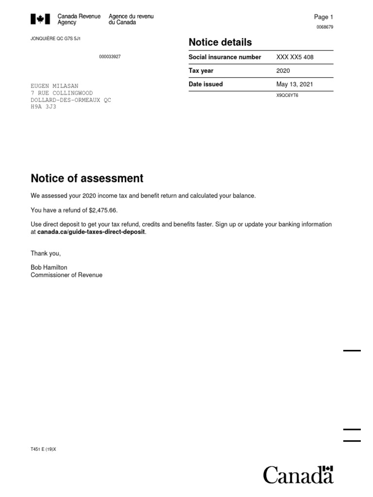 Notice of Assessment 2021 05 07 05 37 16 132636 | Download Free PDF ...