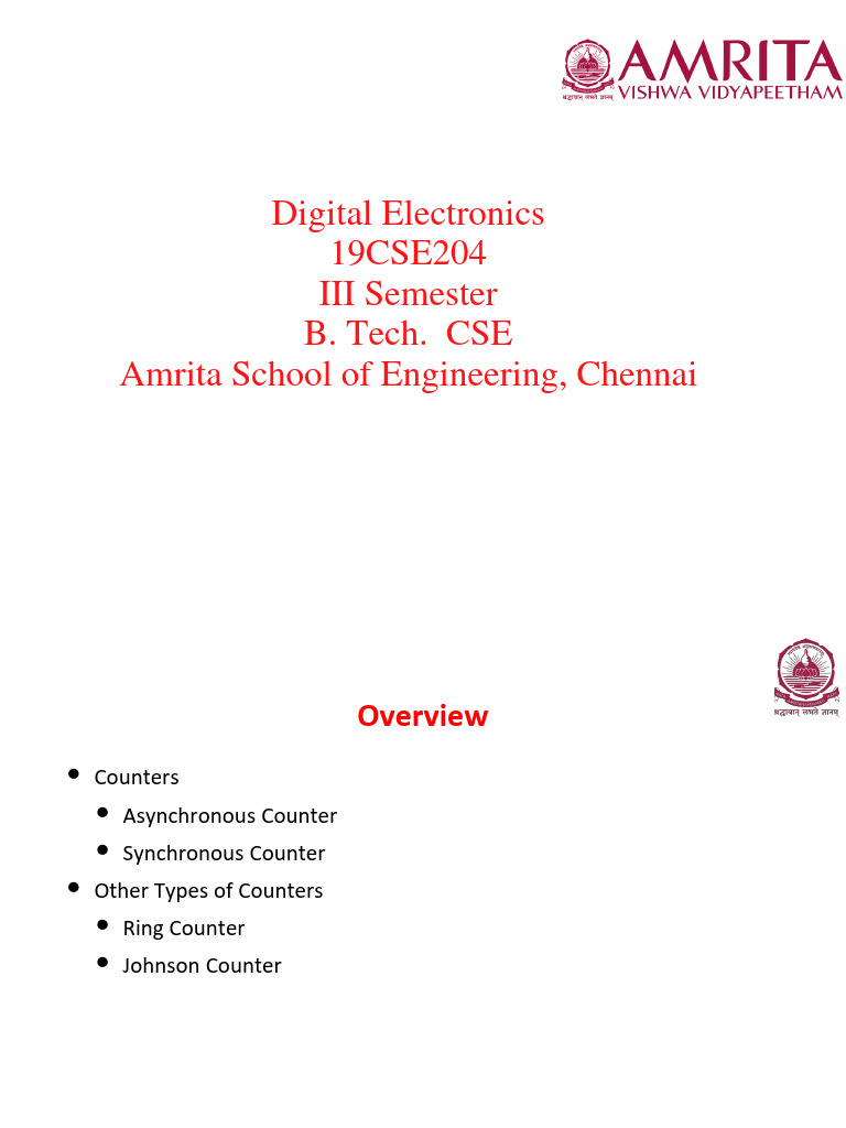 P10-Digital Sysytems - Lecture - 37-40 | PDF | Computer Engineering | Electronic Engineering