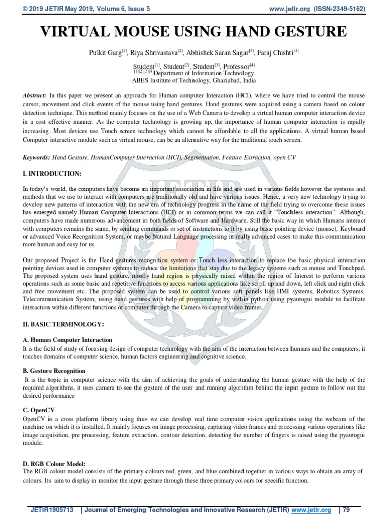 Virtual Mouse | PDF | Rgb Color Model | Color