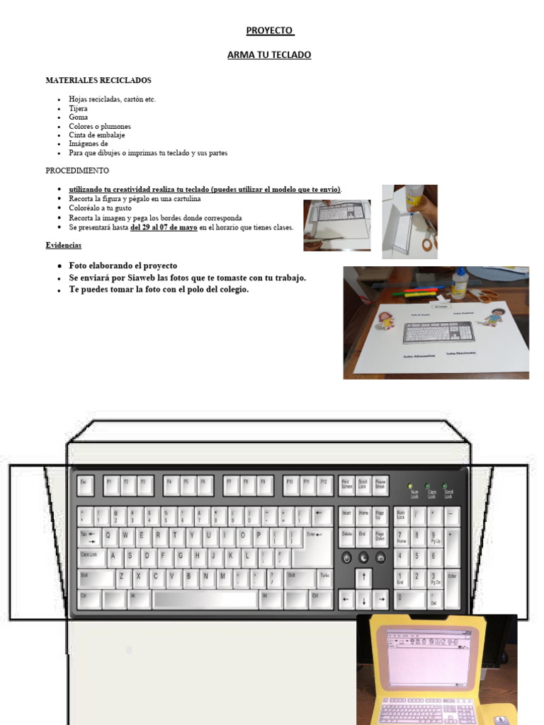 Crea tu Teclado con Materiales Reciclados | PDF
