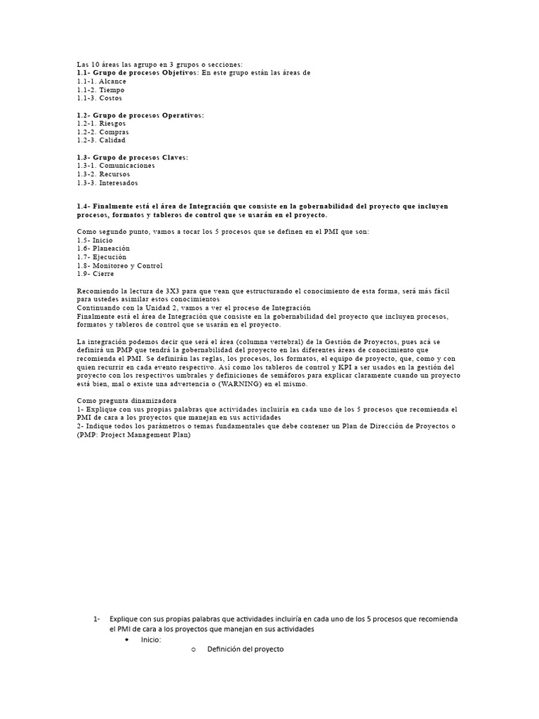 Las 10 Áreas Las Agrupo en 3 Grupos o Secciones - Foro U3 | PDF | Crecimiento personal y ...