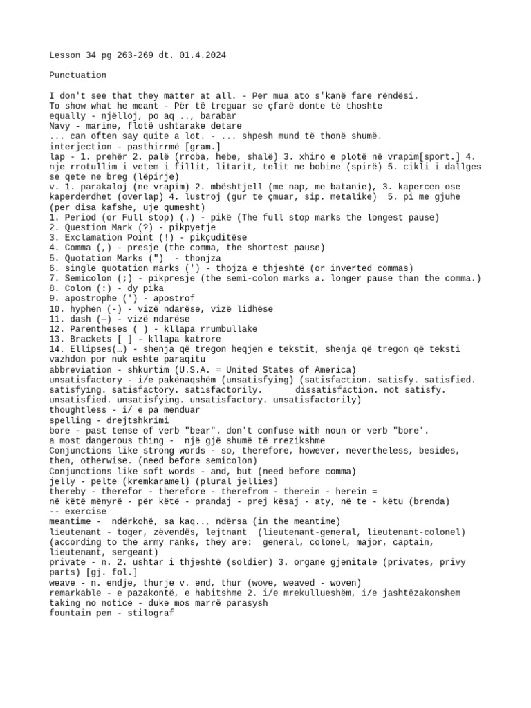 Book 3 Lesson 34 Vocabulary | PDF