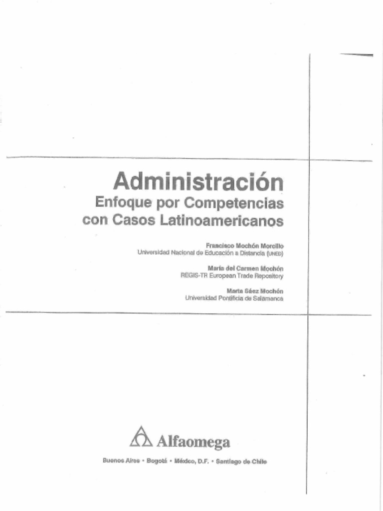 Libro Administración Enfoque Por Competenciaspdf | PDF