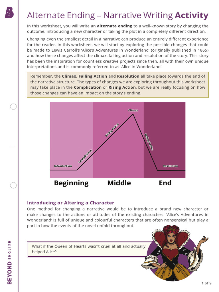 Alternate Ending for Narrative Writing | PDF | Alice's Adventures In ...