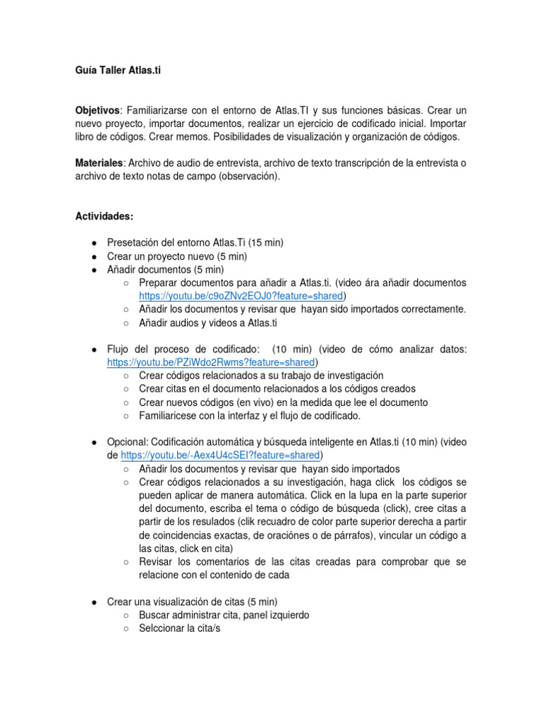 Guía Completa para Usar Atlas.ti | PDF | Inteligencia artificial ...