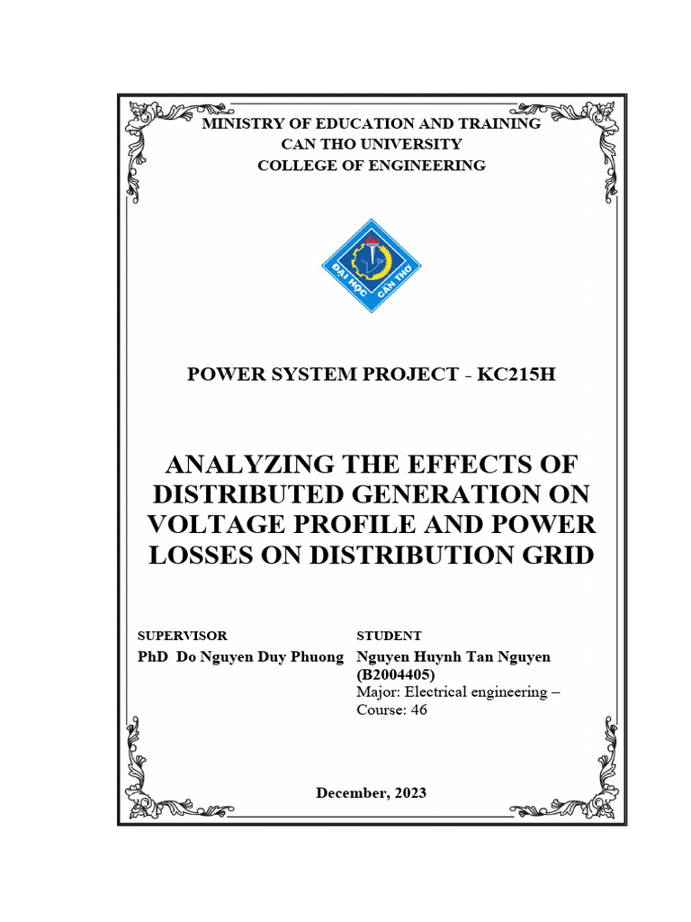 Industrial Electrical Project KC208H5 - Nguyen Huynh Tan Nguyen | PDF ...