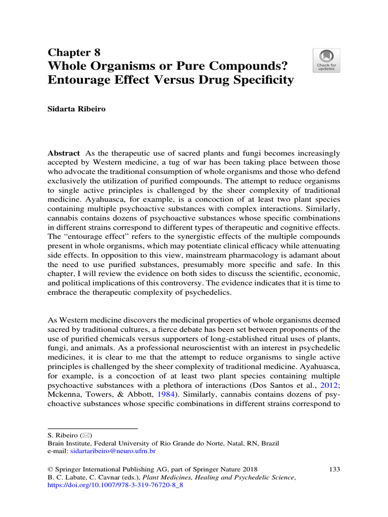 entourage effect | PDF | Psychedelic Drugs | Cannabis (Drug)