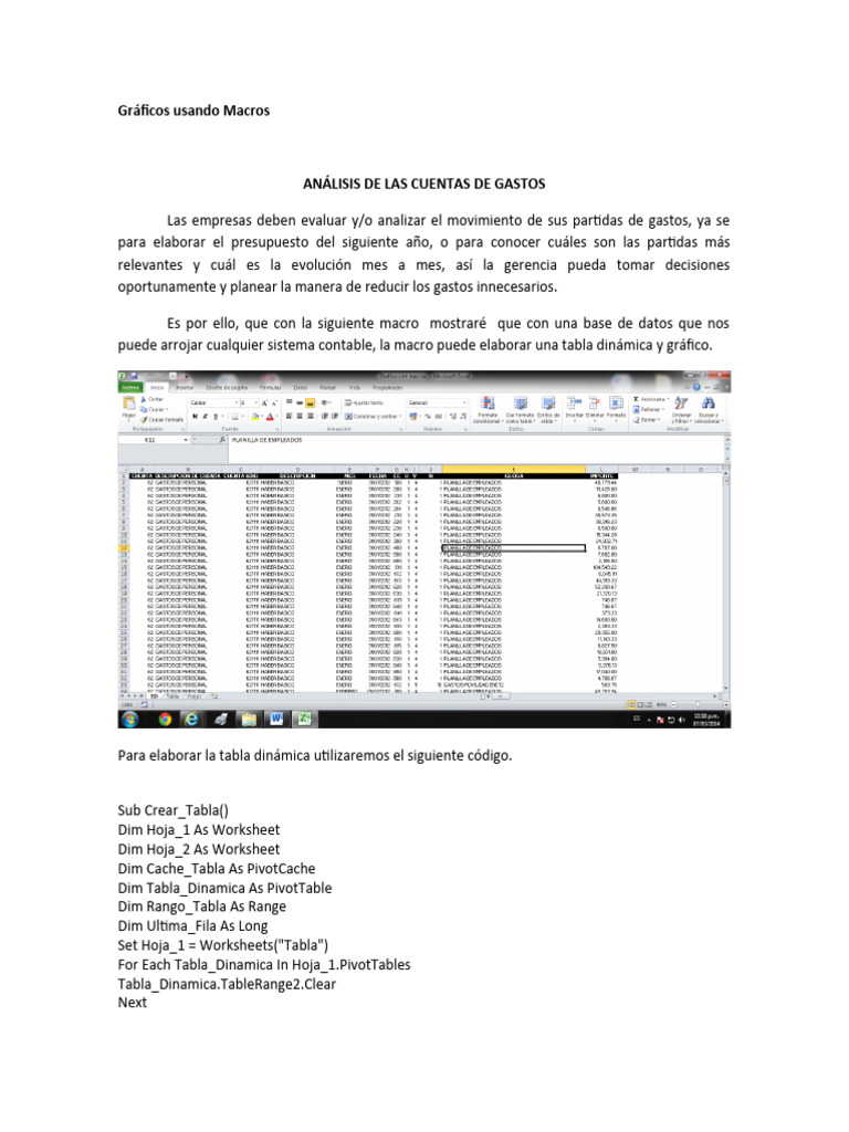 Gráficos Usando Macros | PDF | Programación de computadoras | Informática