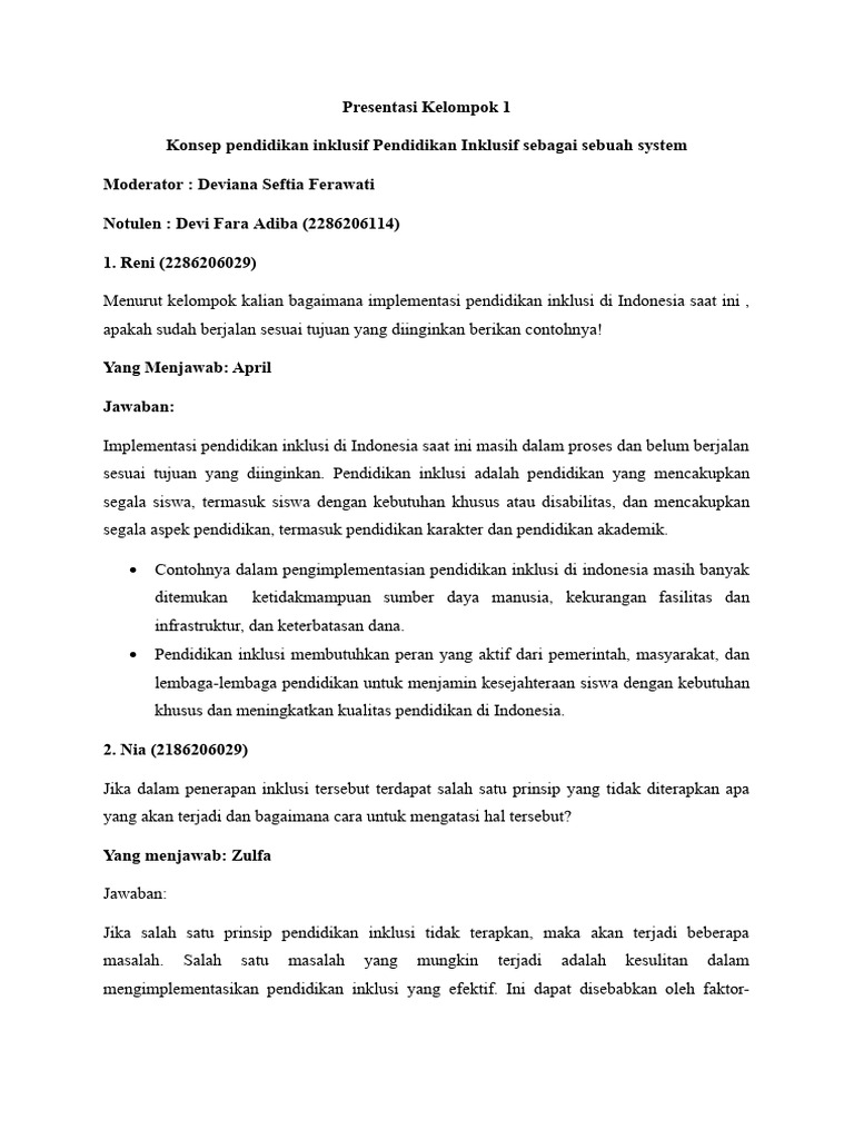 Notulen Presentasi Kelompok 1 | PDF | Karier & Perkembangan | Kesehatan Holistik