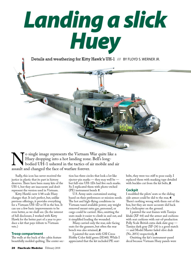 Fine Scale Modelling Magazine 2-18-20 25 | PDF | Bell Uh 1 Iroquois