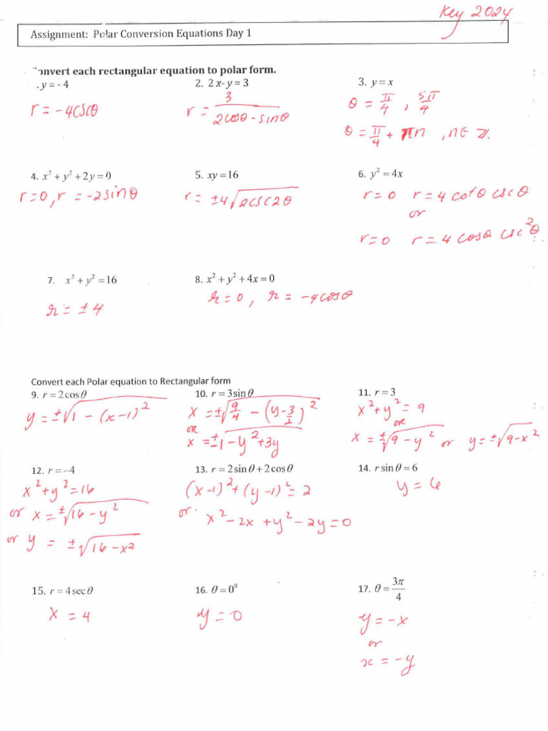 Day_1_conversion_equation_ws_Updated_KEY (1) | PDF