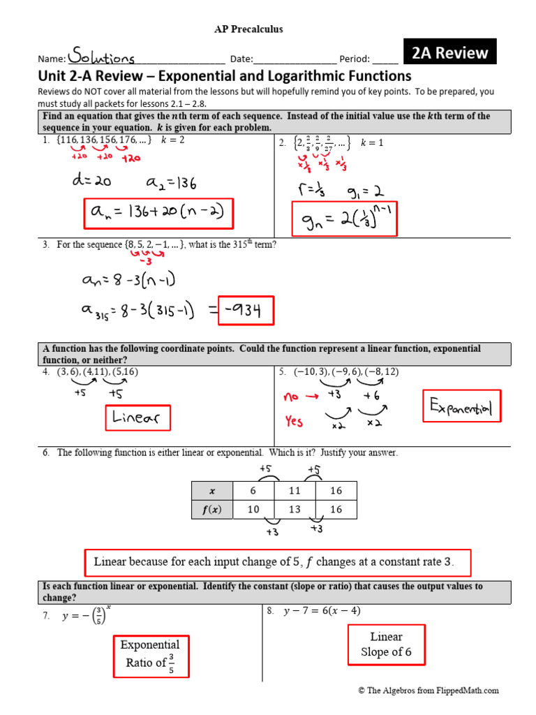 appc_unit_2a_review_solutions | PDF | Errors And Residuals ...