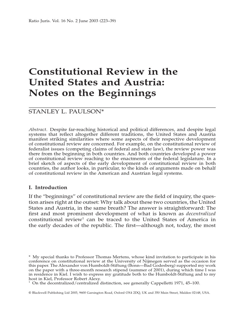 American Const Review | PDF | Judiciary Act Of 1789 | Supreme Court Of ...