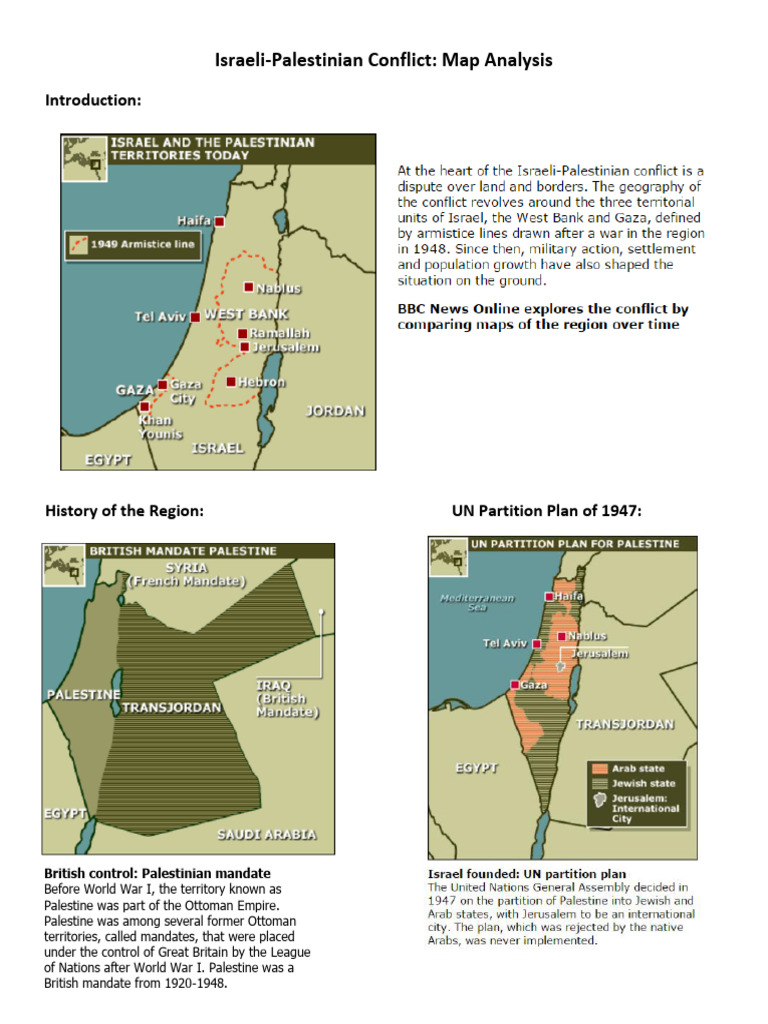 Israeli Palestinian Maps | PDF | Israel | World Politics