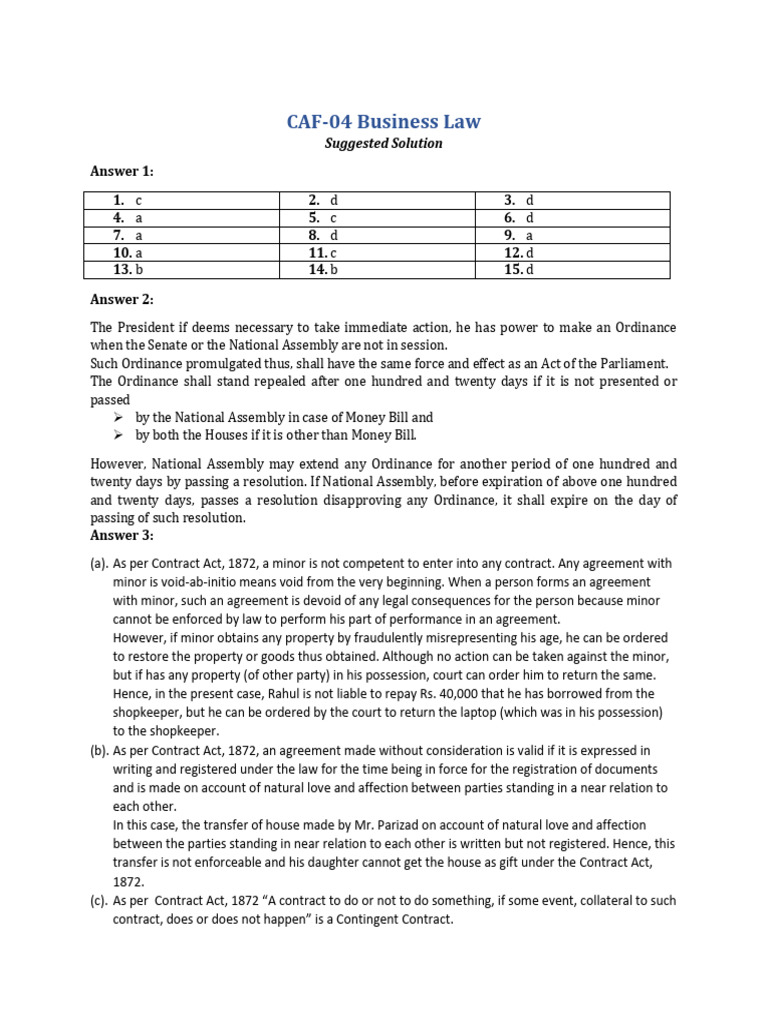 CAF 4 BLW Mock SS | PDF | Partnership | Legal Liability