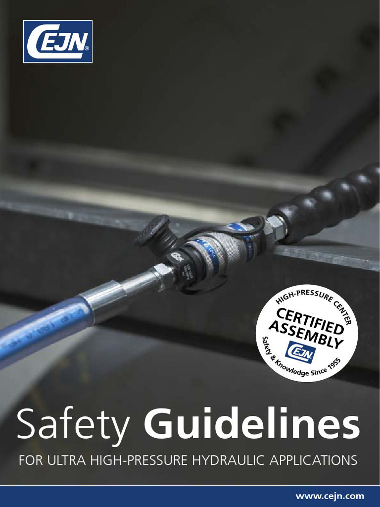 cejn-ultra-high-pressure-safety-guidelines | PDF | Leak | Safety