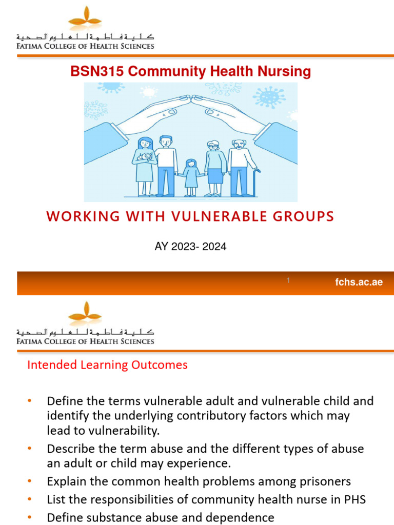 Week 4 - Working With Vulnerable Groups | PDF | Child Abuse | Health Care