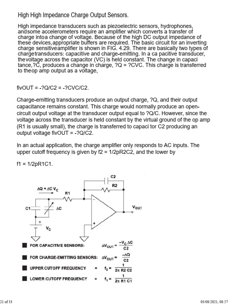 Sensor Signal Conditioning (Part 3) | PDF | Amplifier | Operational Amplifier