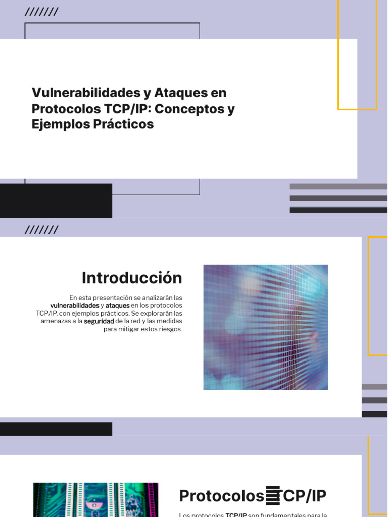 Seguridad en Protocolos TCP/IP | PDF | Protocolos de internet | Ingeniería Informática