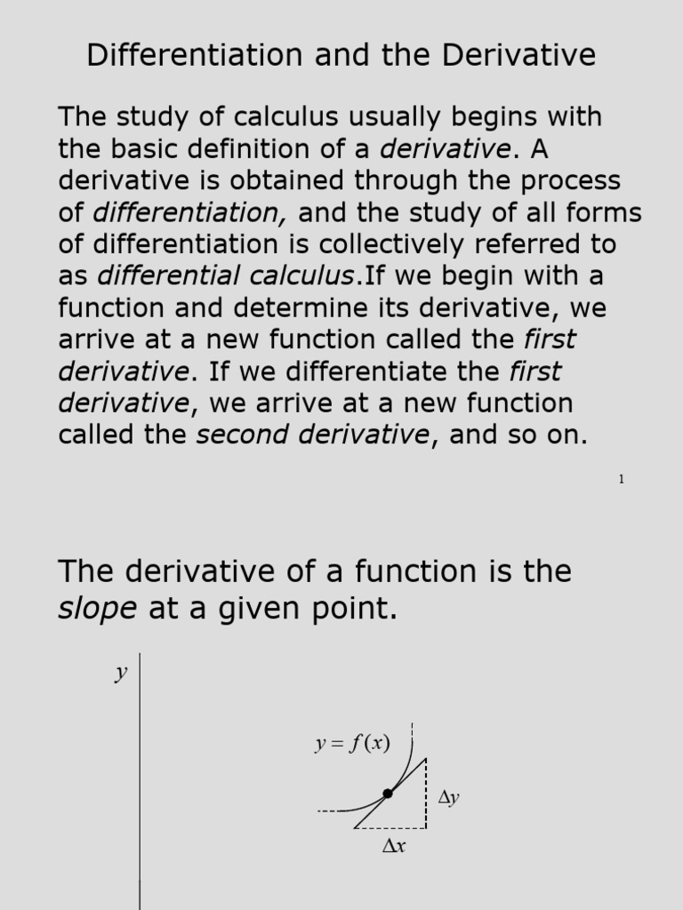 Calculus Derivatives Guide | PDF | Derivative | Function (Mathematics)