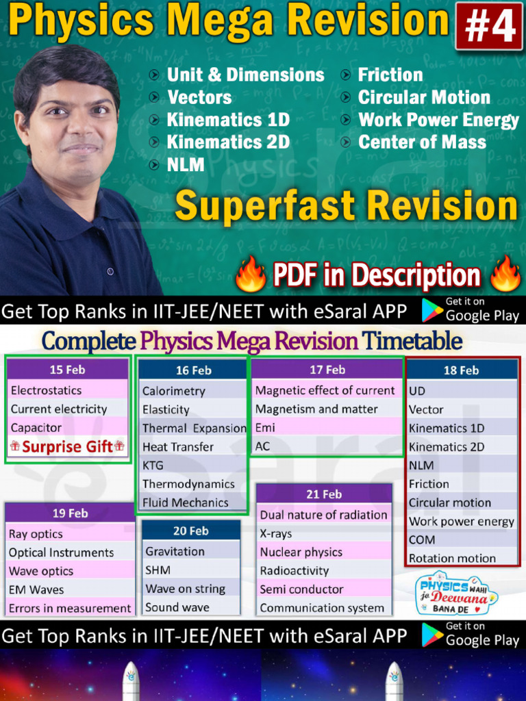 Physics Mega Revision Series-18-02-2021 | PDF