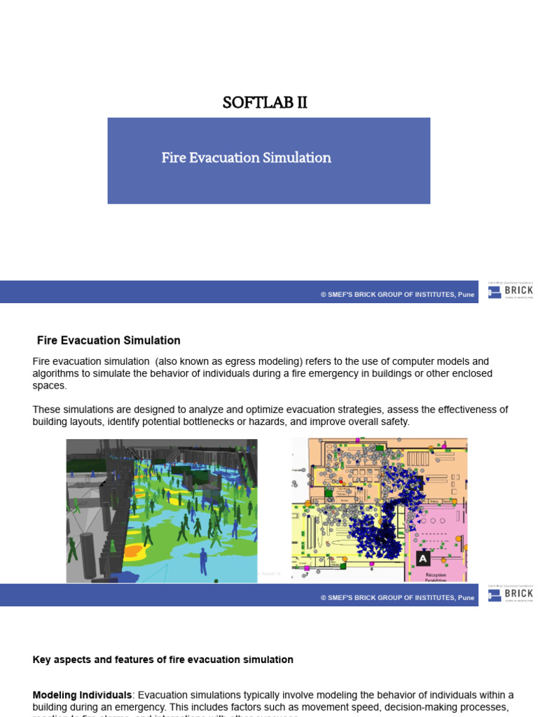 Fire Evacuation Simulation Insights | PDF | Emergency Evacuation ...