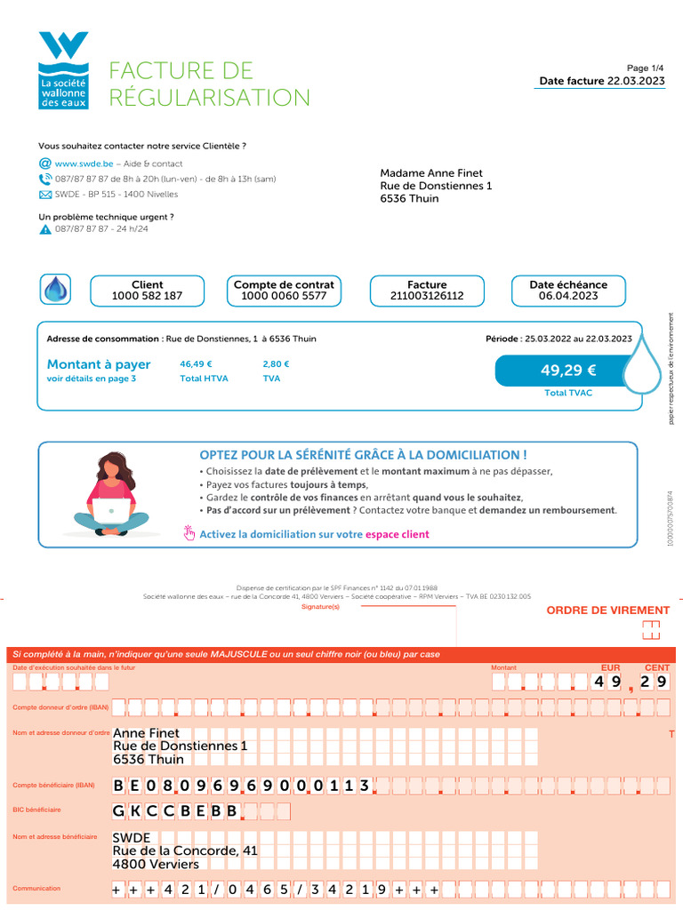 Facture 211003126112 | PDF