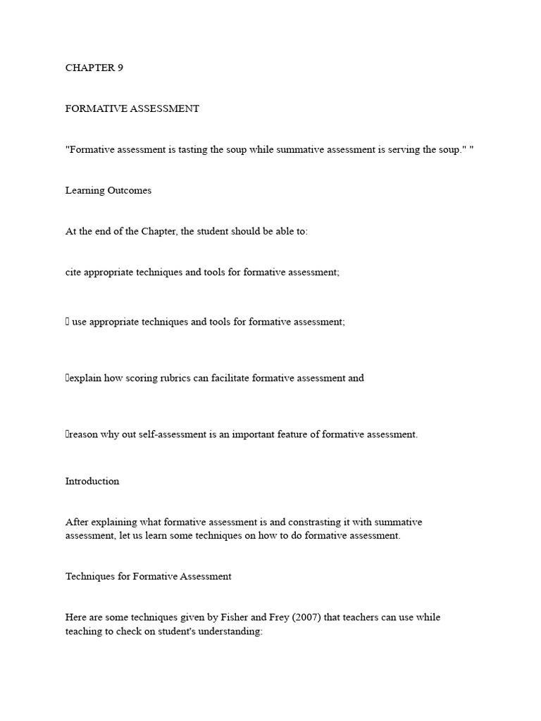 Chapter9 Ped108 | PDF | Rubric (Academic) | Learning