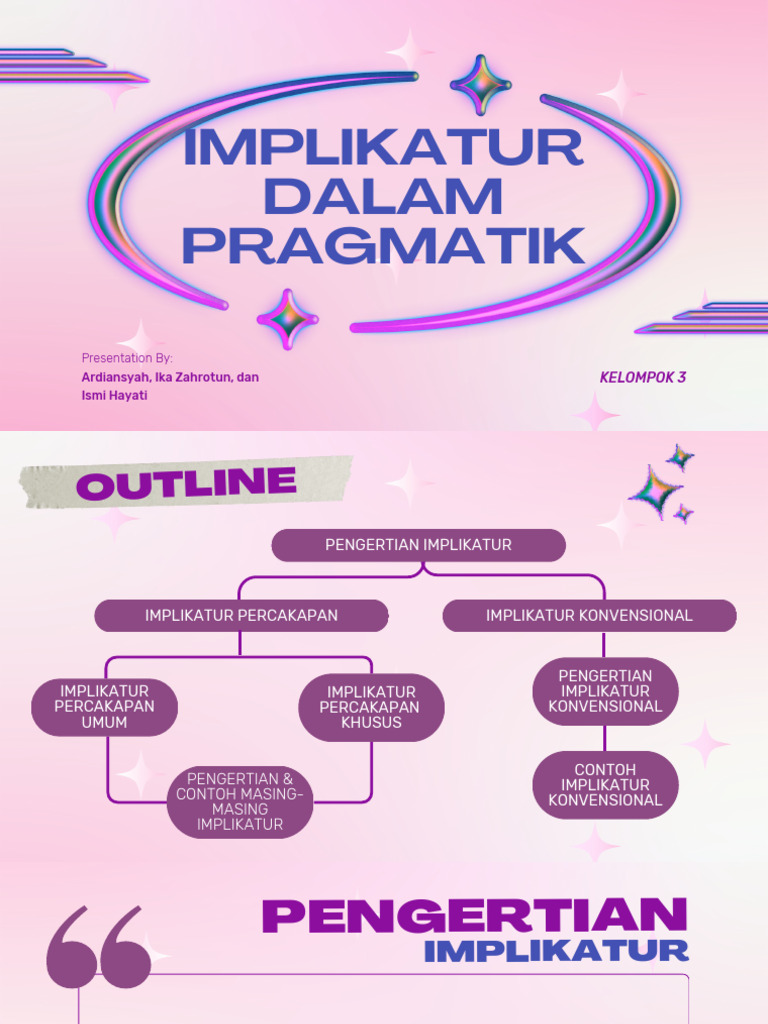 Implikatur Kelompok 3 Pragmatik | PDF