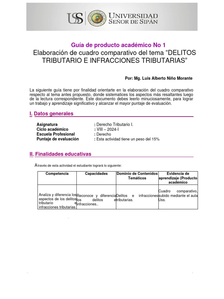 Guia Pa1 Tributario | PDF | Evaluación | Aprendizaje