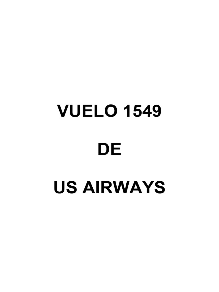 Aterrizaje de emergencia del vuelo 1549 | PDF | Aeronave civil ...