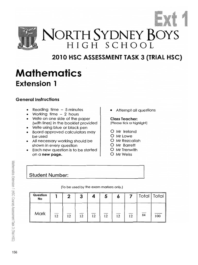 Dokumen - Tips - Mathematics Extension 1 HSC Course Task 3 Trial HSC ...
