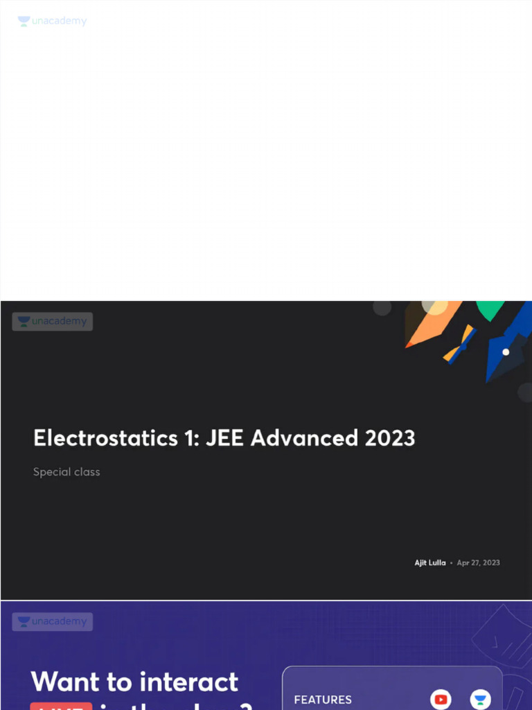 Electrostatics 1 JEE Advanced 2023 With Anno | PDF