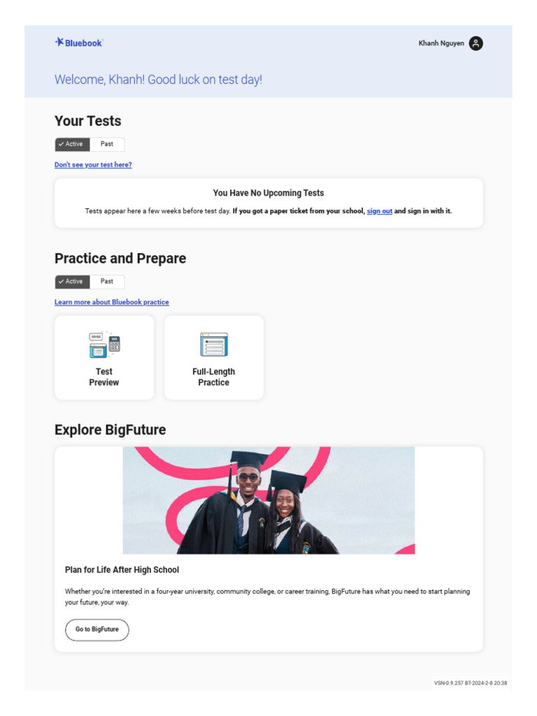 Upcoming Test Information and Resources | PDF