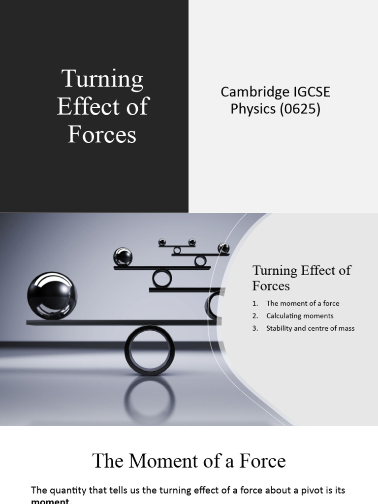 Turning Effect of Forces | PDF