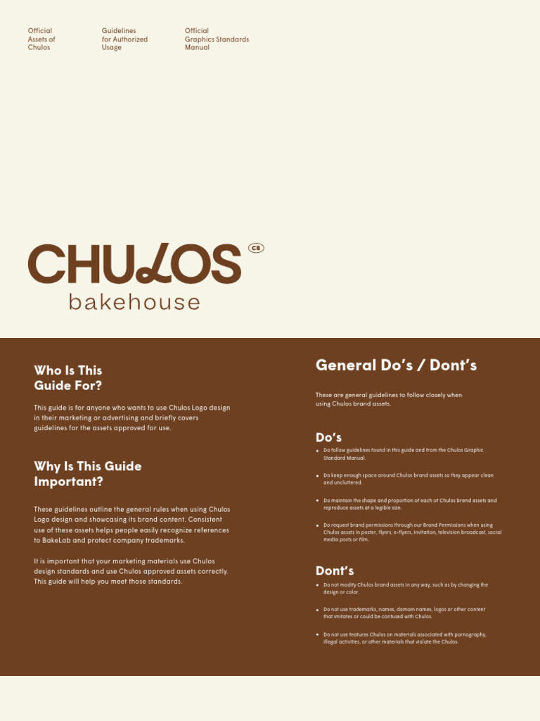 CHULOS_Brand-Guidelines | PDF | Typography | Logos