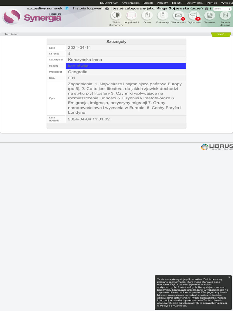 LIBRUS Synergia 5 | PDF