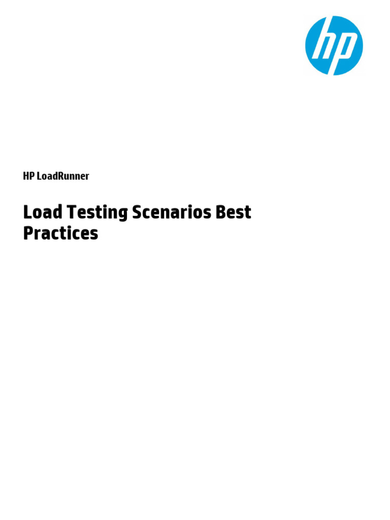 Load Testing Scenarios Best Practices | PDF | Databases | World Wide Web