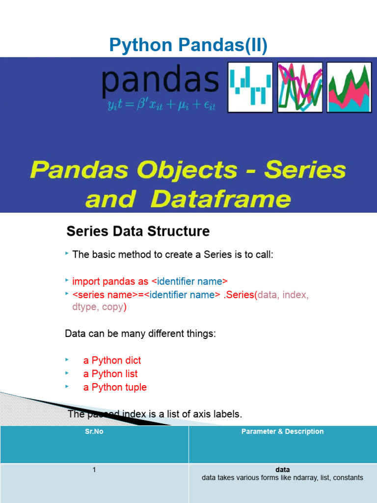 Python Pandas Ii Pdf Computer Programming Computing